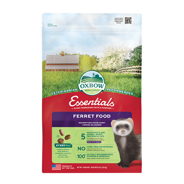 Oxbow Essentials Ferret Food 4 LB – Zamzows store