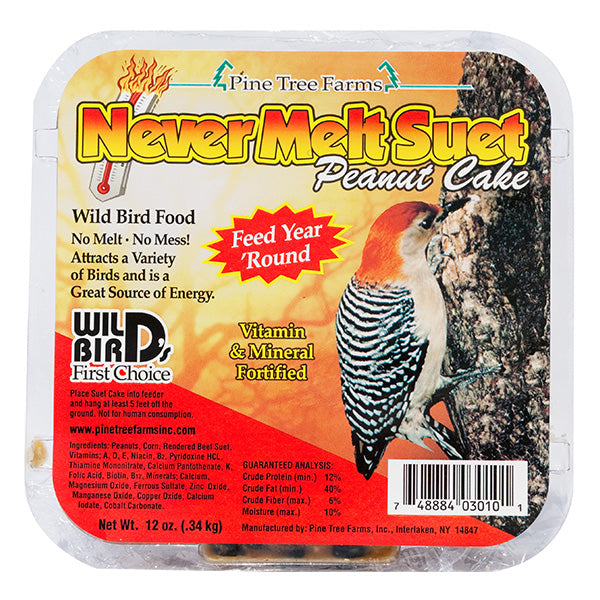 Pine Tree Farms NeverMelt Peanut Suet 13 OZ – Zamzows store