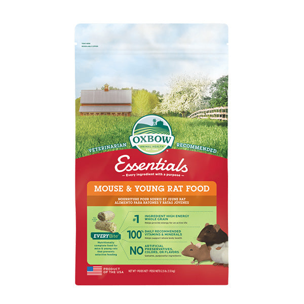 Oxbow Animal Health Essentials Mouse and Young Rat Food 2.5 LB ...