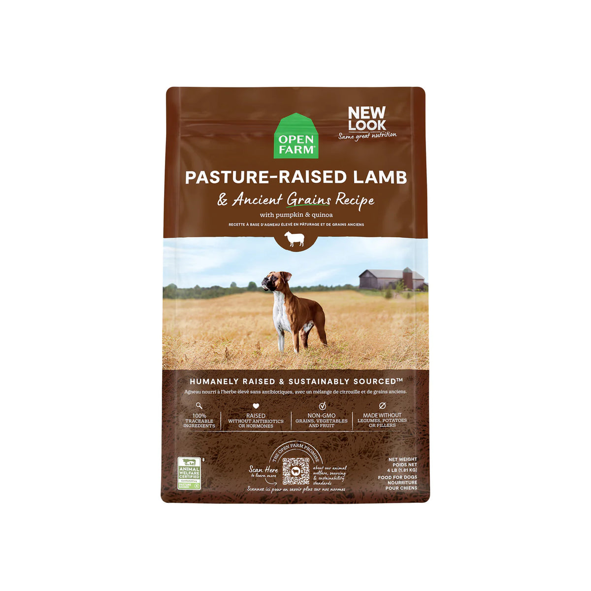 Open Farm Pasture-Raised Lamb and Ancient Grains 4 LB – Zamzows store